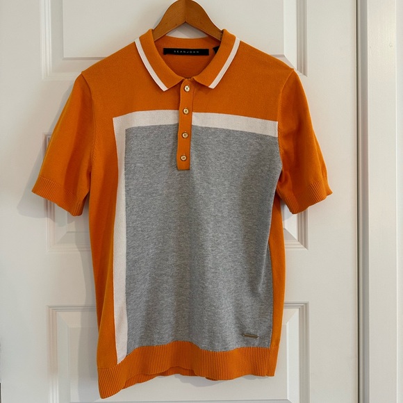 Sean John | Shirts | Vintage Sean John P Diddy Sweater Polo Stretch ...